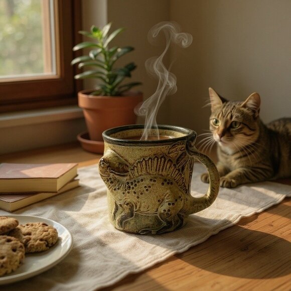 Gempo Pottery | Dining | Vintage Gempo Pottery Dinosaur Mug Japan ...